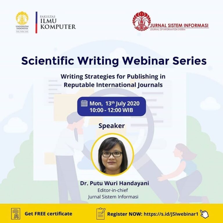 Scientific Writing Webinar Series – Master of Industrial Enginering