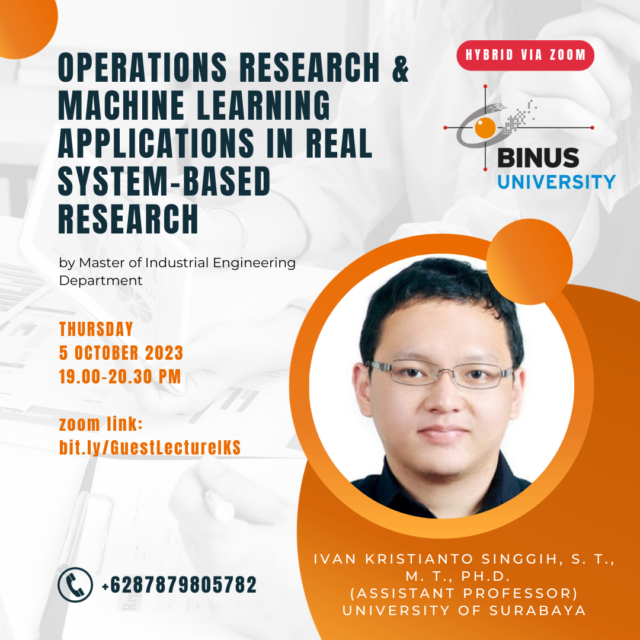 Guest Lecture Operations Research And Machine Learning Applications